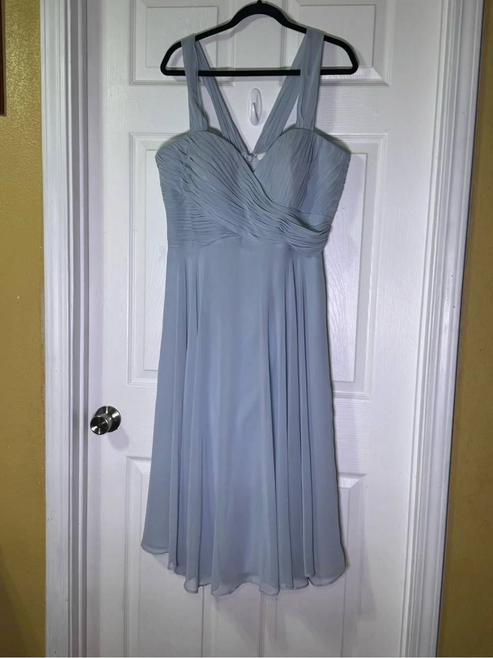 Dessy Collection | Dresses | Dessy Collection Dusty Blue Maxi Dress ...